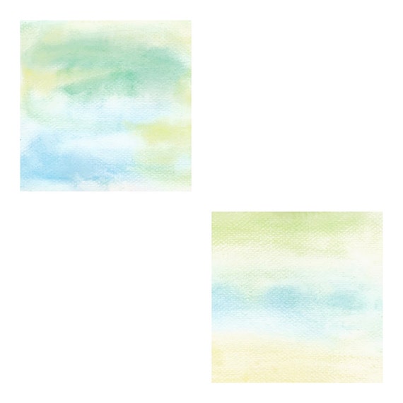 Scrapbooking Watercolor On Canvas Colorful Digital Papers Papercraft ...