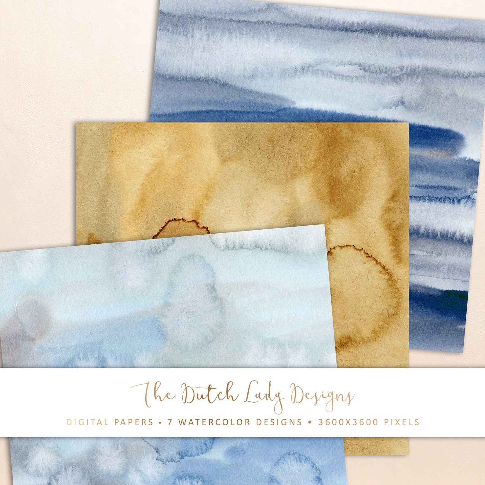 Digital Scrapbook Paper Set Watercolor Paint Splatter - Etsy