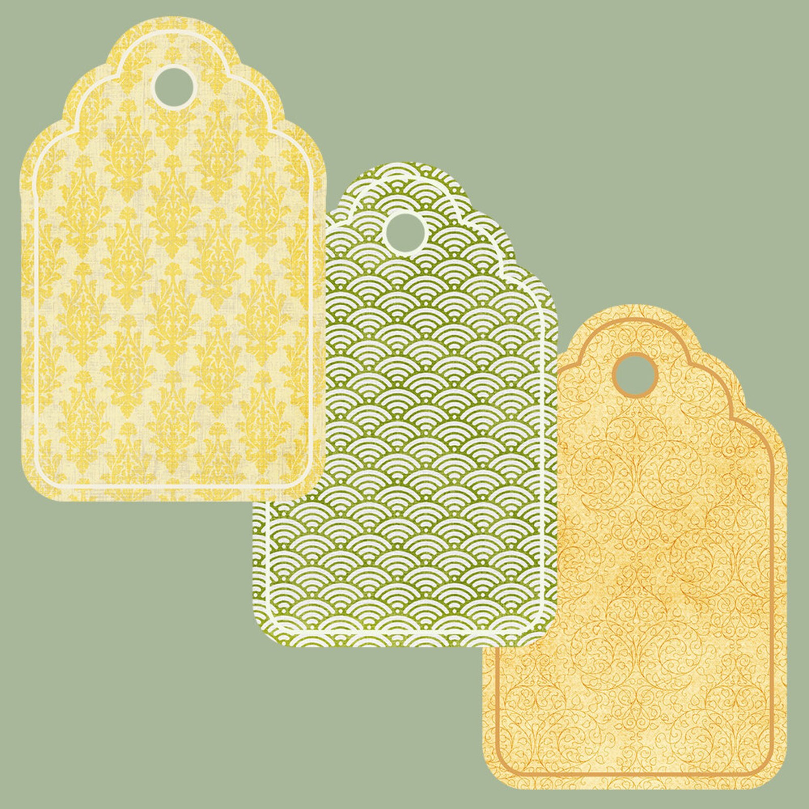 gift-tag-label-clipart-set-vintage-style-in-green-and-etsy