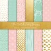 Digital Scrapbook Paper - Handdrawn Geometrics - Background Patterns ...