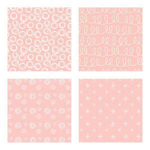 Digital Scrapbook Paper - Handdrawn Geometrics - Background Patterns ...