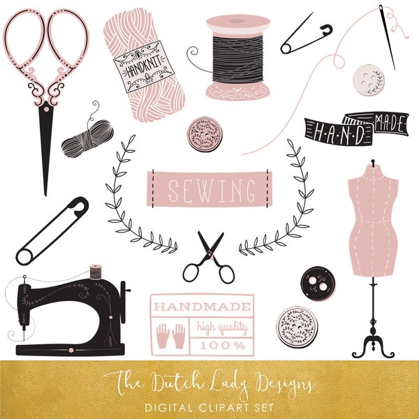 Sewing Clipart - Etsy