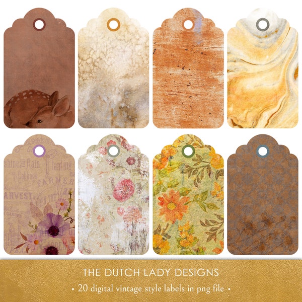 Vintage Style Tags - Etsy
