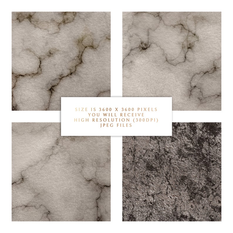 Digital Scrapbook Paper Set Marble Textures Stone - Etsy