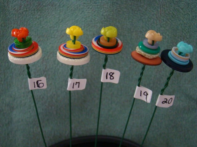 Small Individual Button Flowers Different Colors & Types You Choose - Etsy