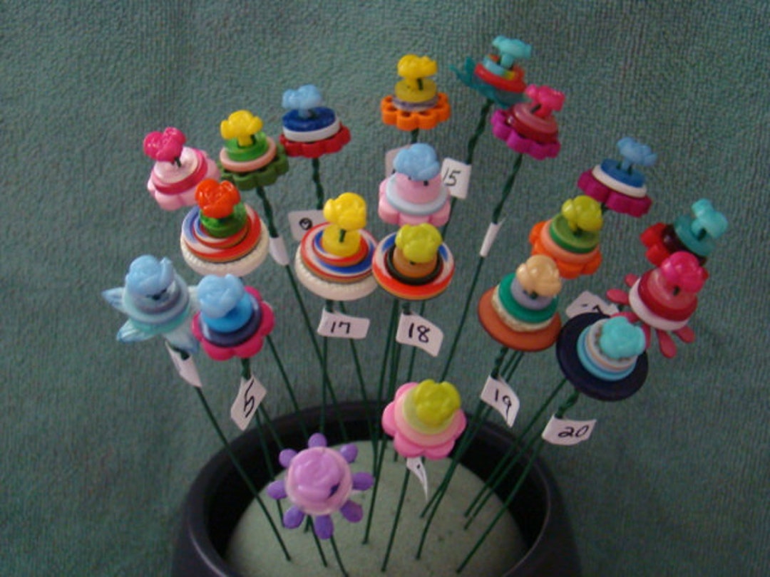 Small Individual Button Flowers - Different Colors & Types - You Choose ...