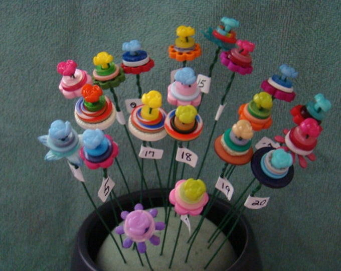 Small Individual Button Flowers - Different Colors & Types - You Choose ...