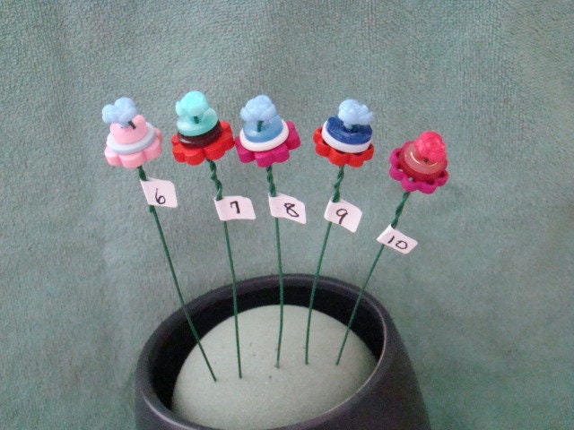Small Individual Button Flowers Different Colors & Types You Choose - Etsy