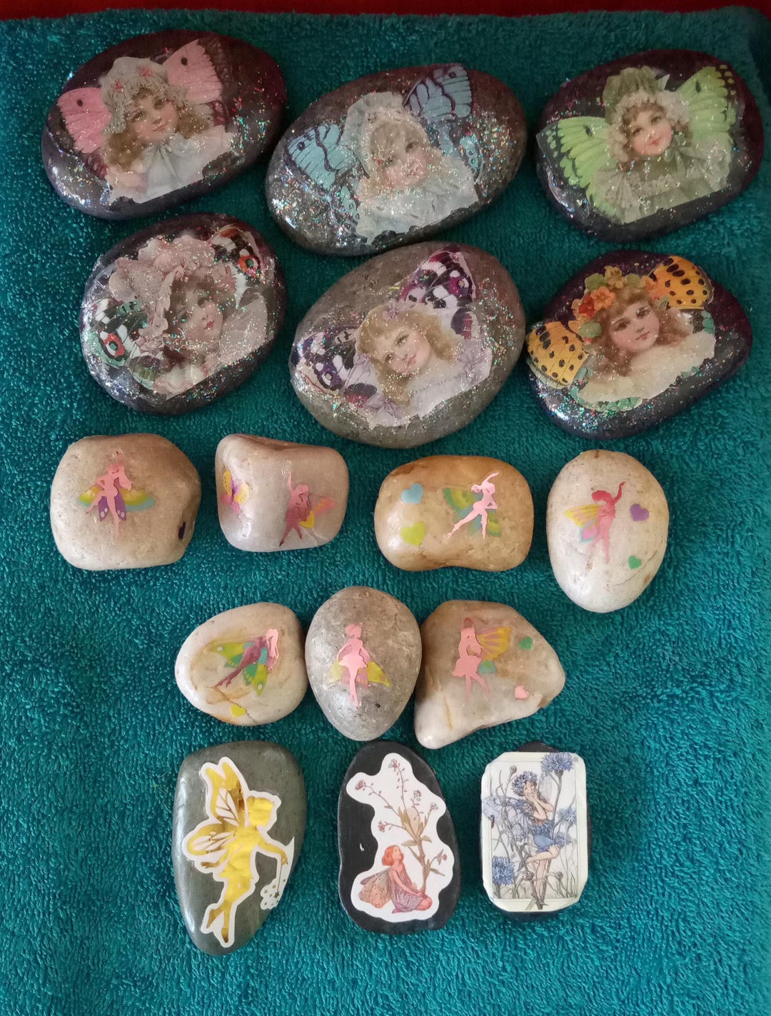 Houseplant Fairyopolis Rock Buddies for Indoors Fairy Stones - Etsy