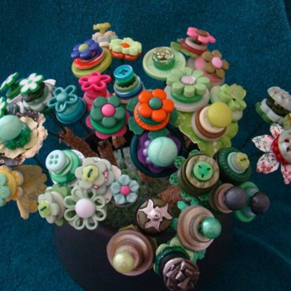 Button Bouquet - Etsy