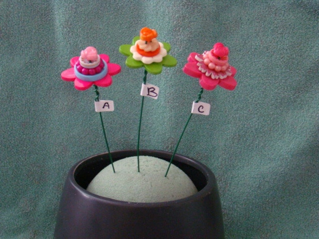 Large Individual Button Flowers Variety You Choose - Etsy