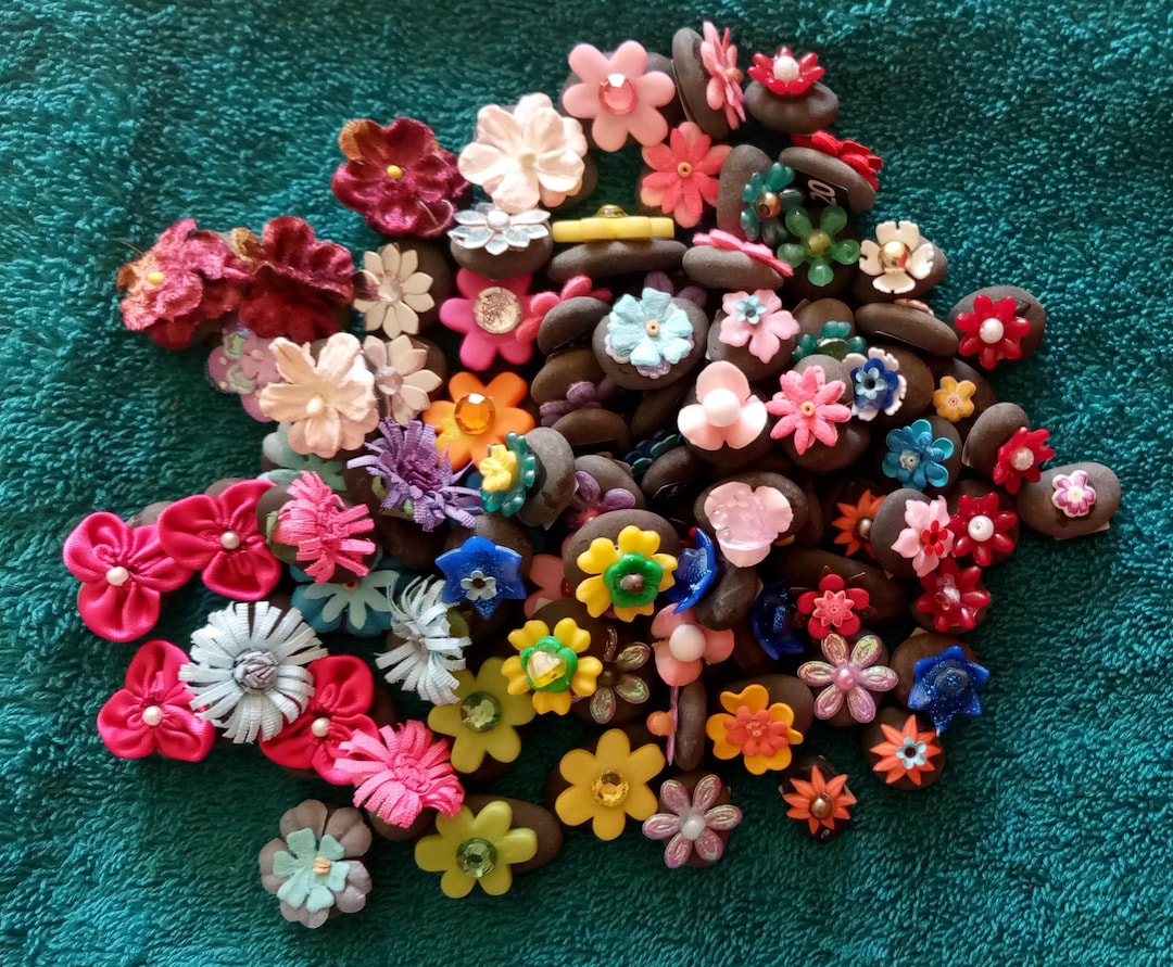 Houseplant Little Flower Buds Tiny Pebble Pals Rock Buddies for Indoors ...