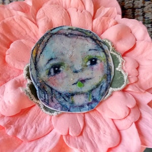 Big Flower Head Bouquet With "art Drawn" Faces Fancy Plant Picks Indoor ...