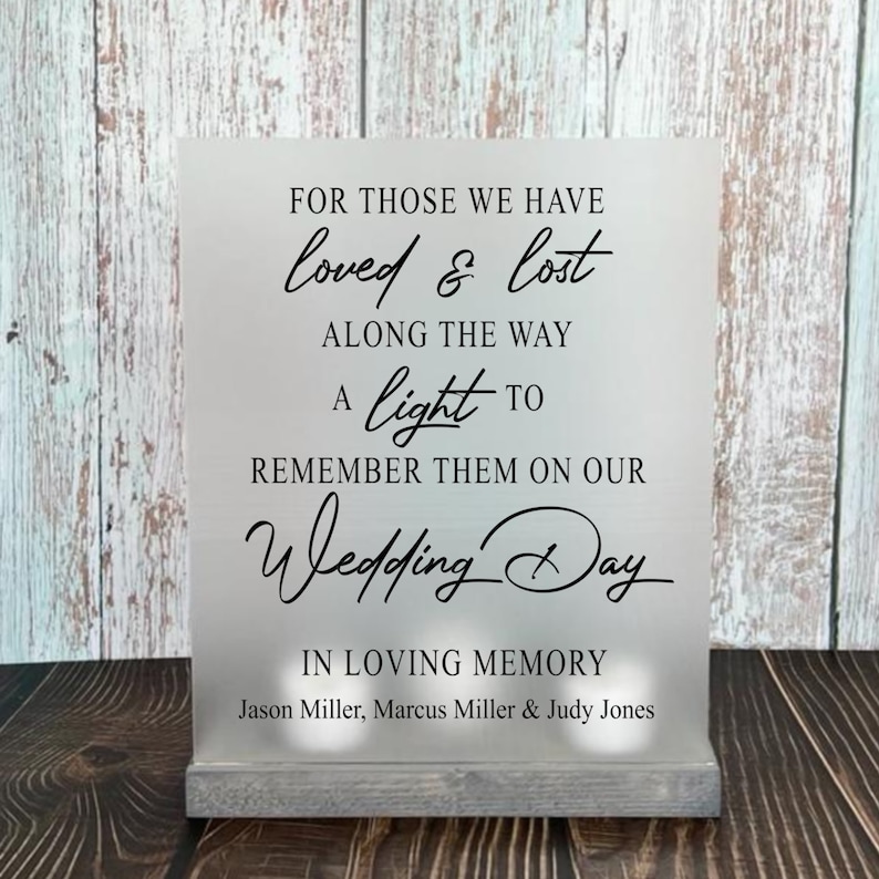 For Those We Have Love and Lost Wedding Memorial Sign - Etsy