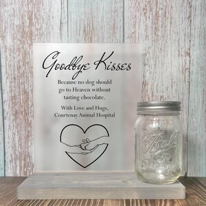 Goodbye Kisses, Compassion Sign for Vet Office, Someone is Saying ...