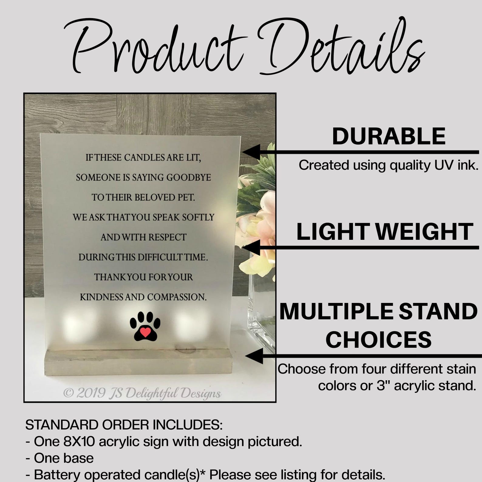 Compassion Candle for Veterinary - Sympathy Gift for Dog or Cat ...