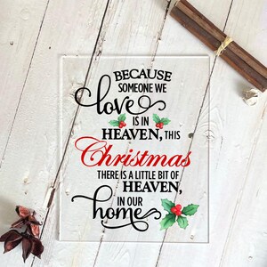 Christmas Memorial Sign: Lighted Acrylic Remembrance Candle - Etsy