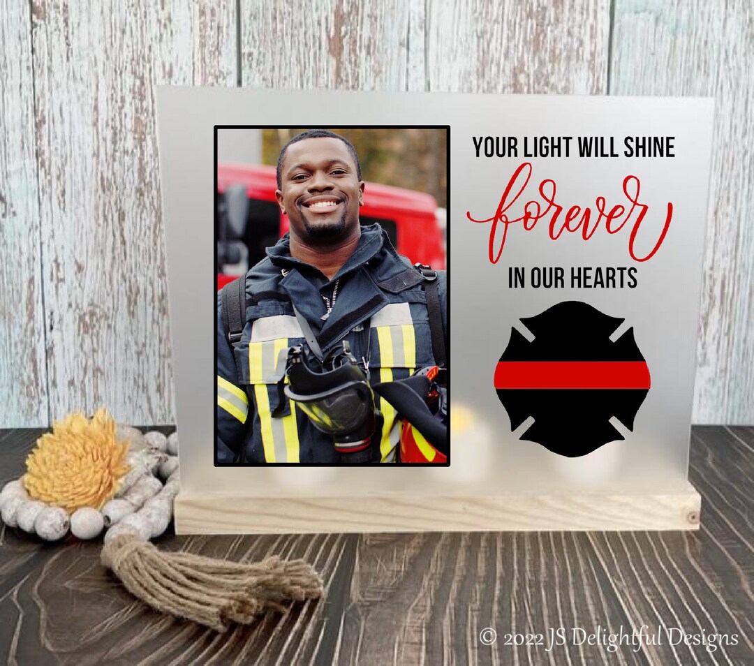 Fallen Firefighter, Thin Red Line, Last Alarm, Memorial Sign, Sympathy ...