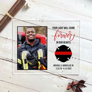 Fallen Firefighter, Thin Red Line, Last Alarm, Memorial Sign, Sympathy ...