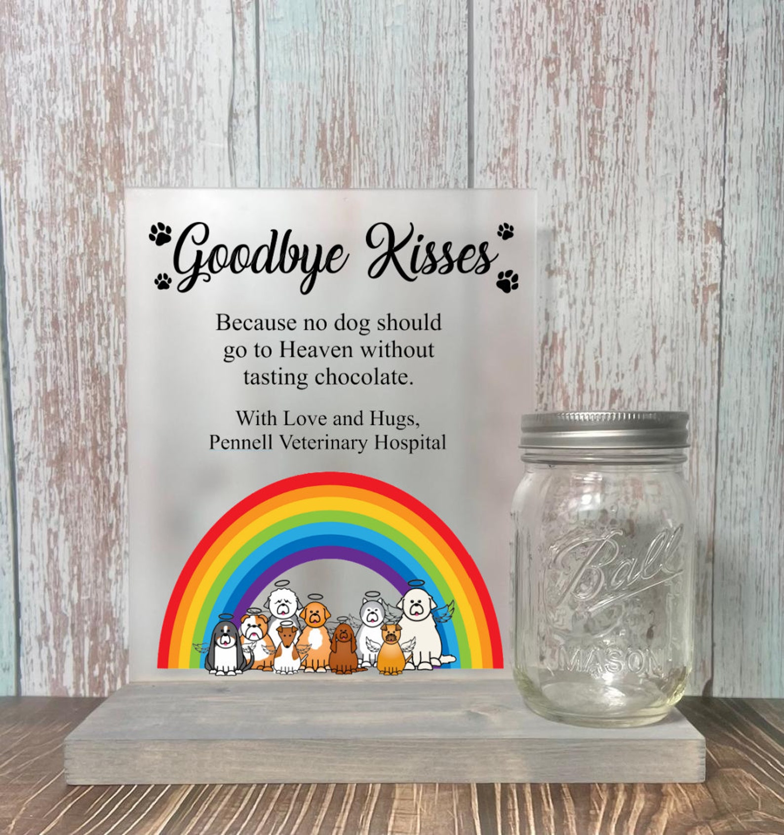 Compassion Sign for Vet Office, Acrylic Goodbye Kisses Decor - Etsy