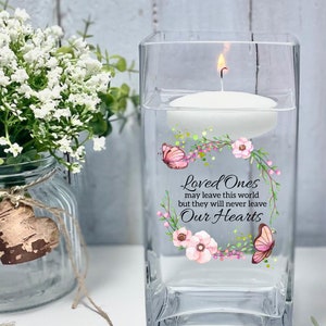 Loved Ones May Leave This World, Sympathy Gift, Memorial Candle ...