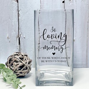 Memorial Wedding Candle, Remembrance Table Centerpiece, in Loving ...