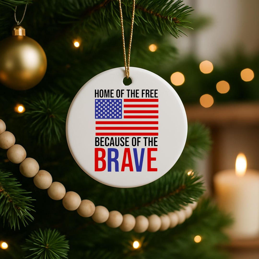In Memory of Soldier Ornament, Military Christmas Decoration ...