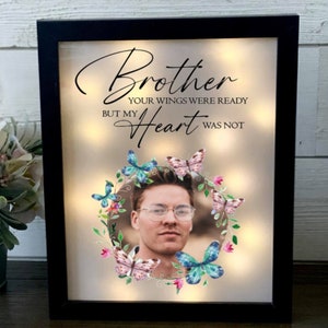 Brother Your Wings Were Ready, Loss of Brother, Memorial Frame ...