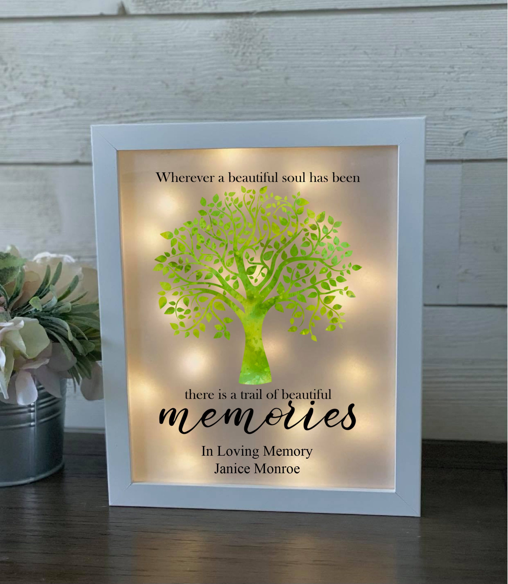 Sympathy Gift Memorial Shadowbox Memorial Frame Memorial | Etsy