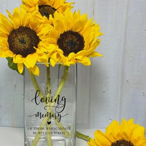 Memorial Wedding Candle, Remembrance Table Centerpiece, in Loving ...