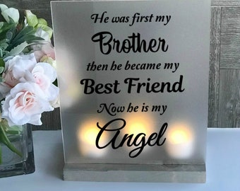 Loss of Brother Gift / Brothers Memorial Picture Frame / - Etsy
