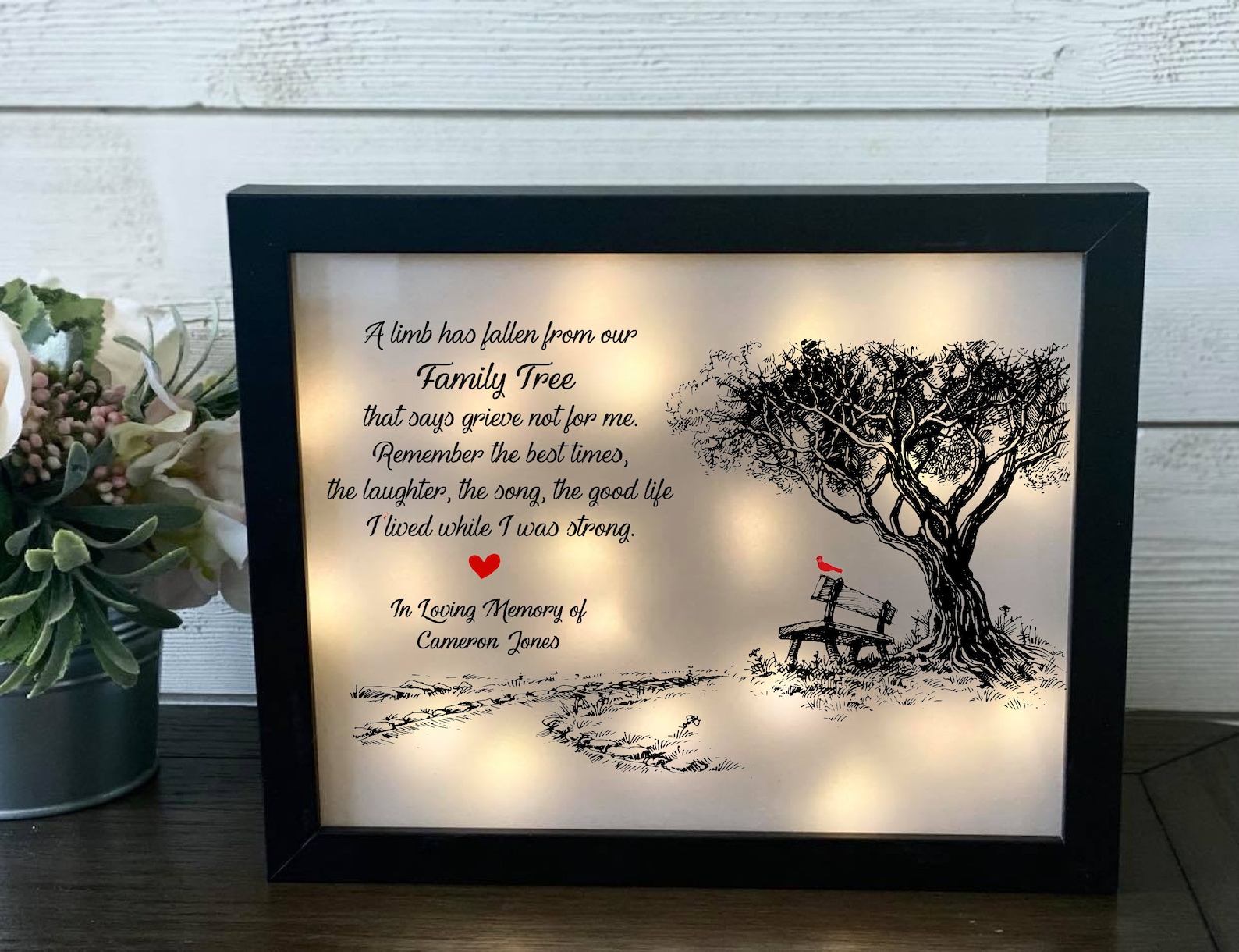 A Limb Has Fallen Family Tree Sympathy Gift Memorial - Etsy
