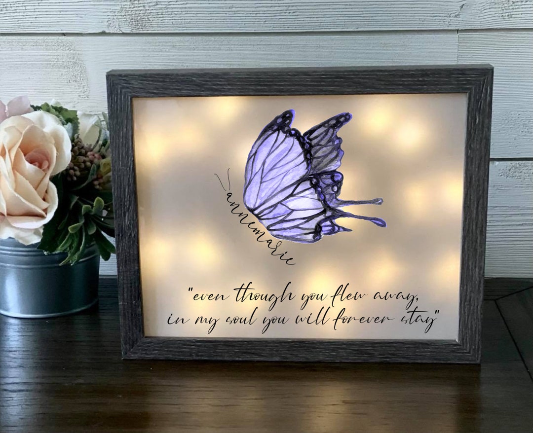 Even Though We Are Far Apart, Sympathy Gift, Shadowbox, Memorial Frame ...