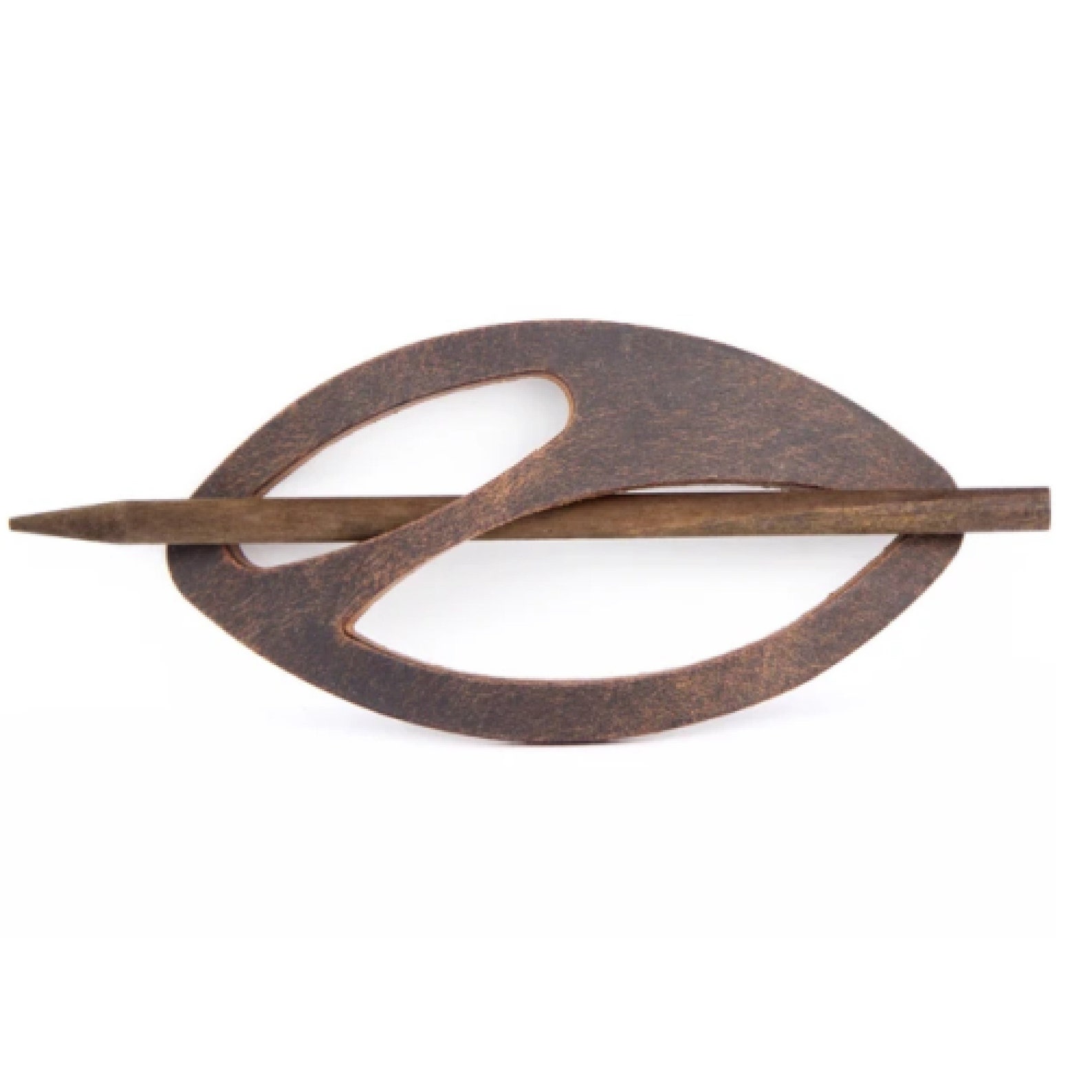 Cut Copy Leather Stick Barrette - Cut Out Pattern Leather Hair Pin ...