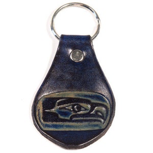 Seattle Seahawks Leather Key Chain - 12th Man - Football Fan Gift ...