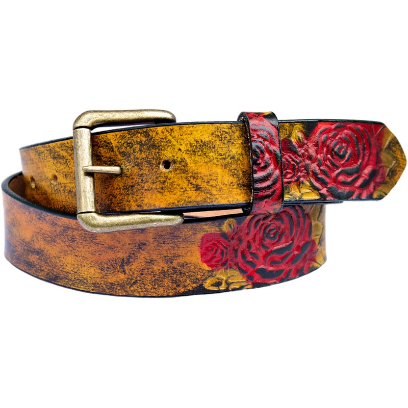 Floral Leather - Etsy