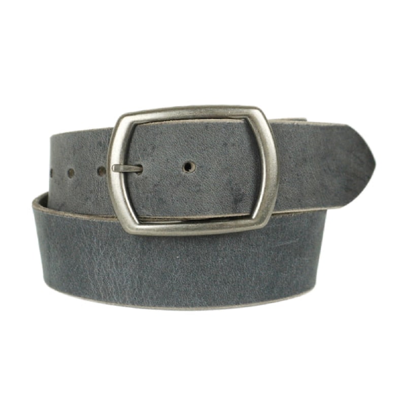 Gray Leather Belt - Etsy