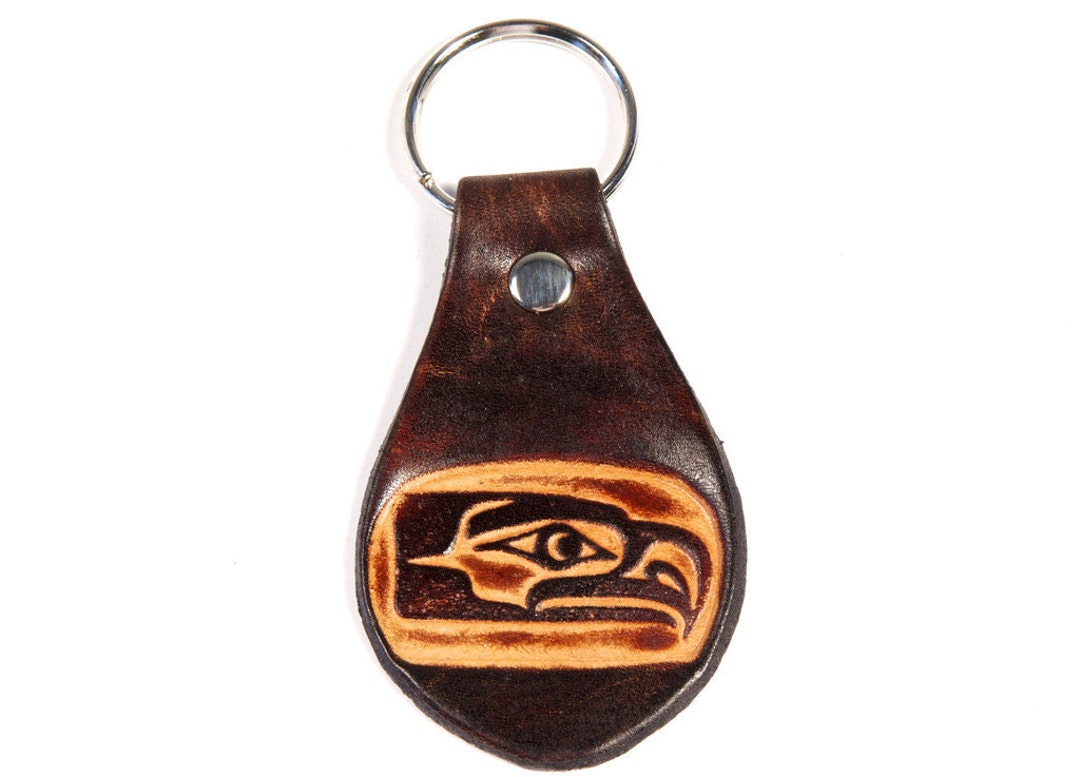 Seattle Seahawks Leather Key Chain - 12th Man - Football Fan Gift ...