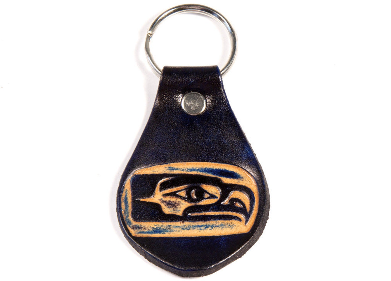 Seattle Seahawks Leather Key chain 12th Man Football Fan | Etsy