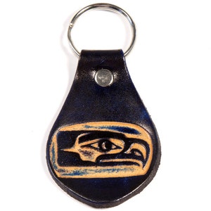 Seattle Seahawks Leather Key Chain - 12th Man - Football Fan Gift ...