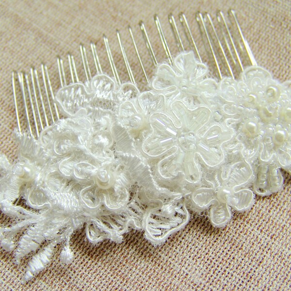 Lace Bridal Comb - Etsy