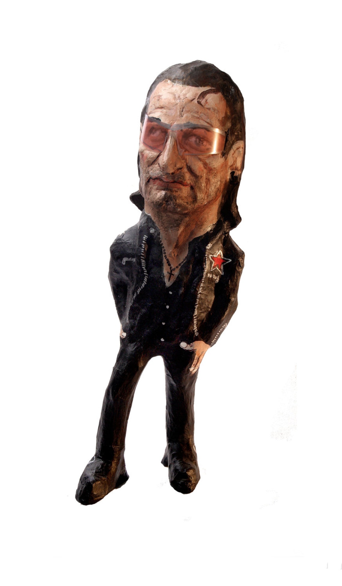 Bono U2 Paper Mache Figure - Etsy