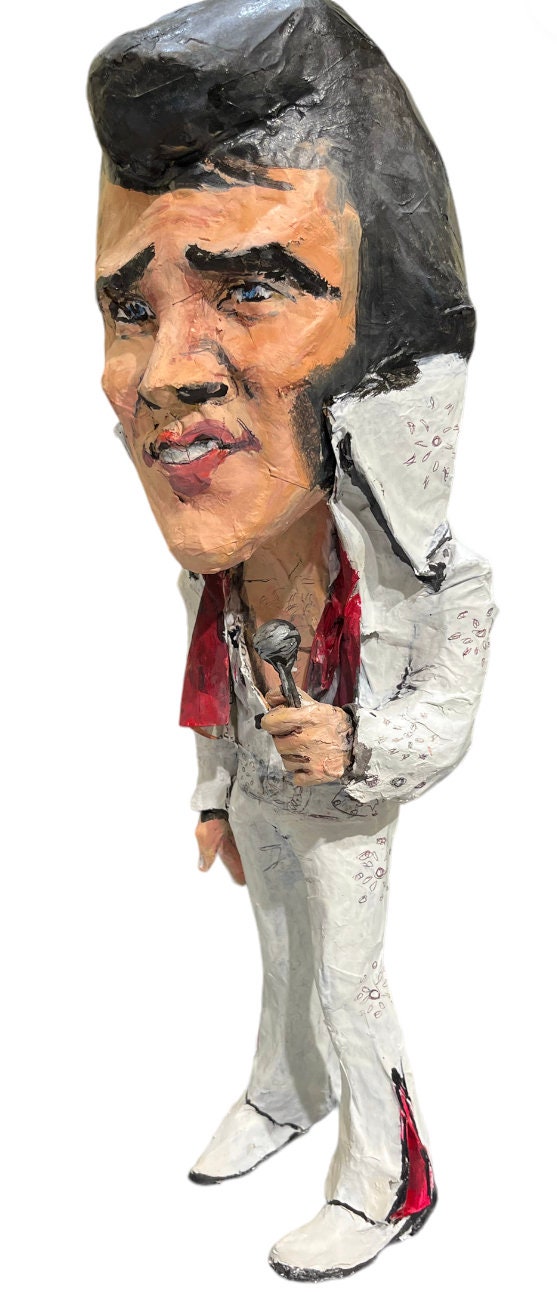 Elvis Presley Paper Mache Figure - Etsy