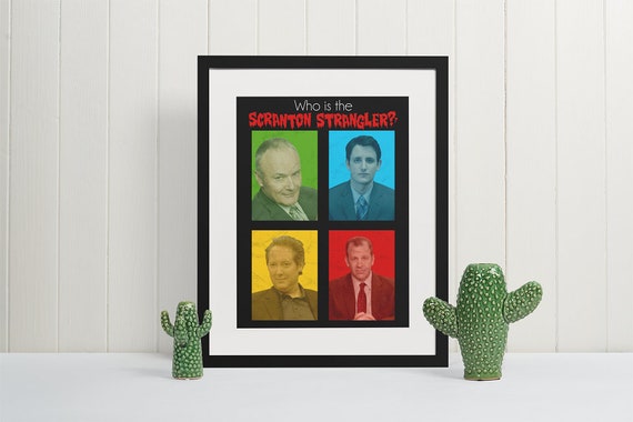 Who is the Scranton Strangler Poster the Office Gift Wall - Etsy