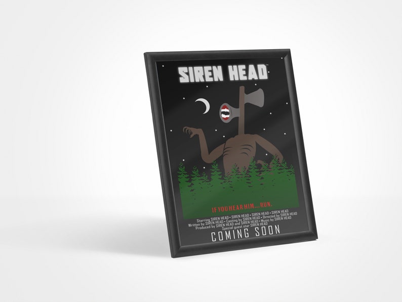 Siren Head Poster Sirenhead Figure Wall Art Siren Head Fan - Etsy