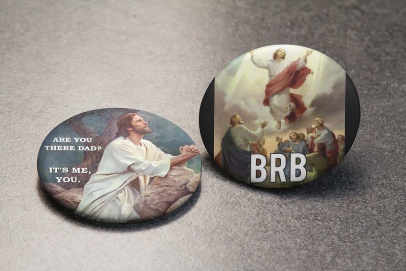 The Funny Jesus Collection Buttons Set Y'all Need Jesus | Etsy
