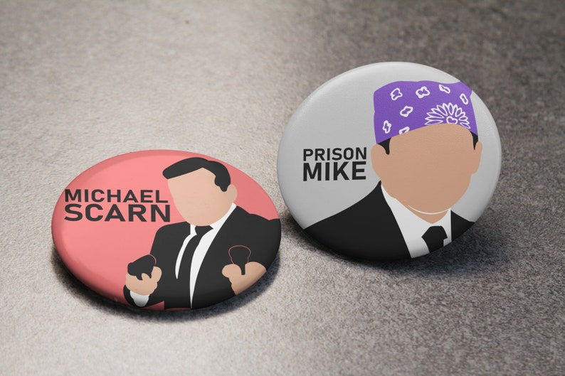 Michael Scott Character Collection Buttons Set Pinback - Etsy