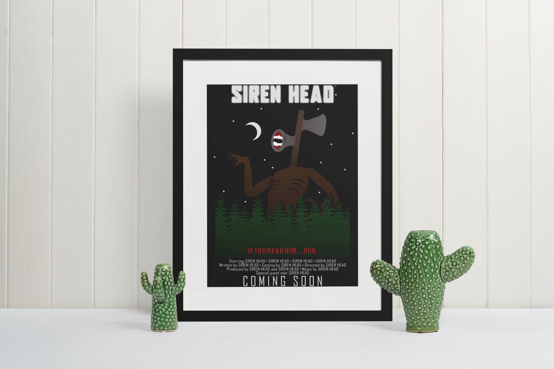 Siren Head Poster | Sirenhead Figure Wall Art, Siren Head Fan, Scp ...