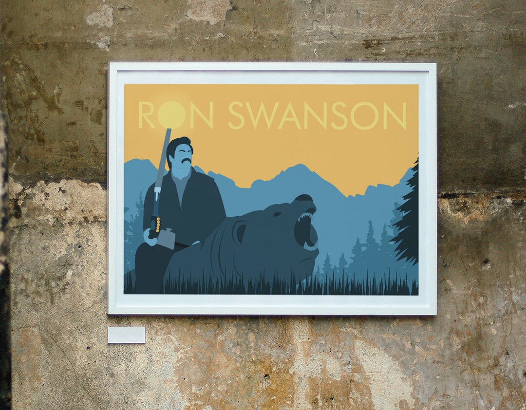 The Power of Ron Swanson Poster | Fan Art, Parks and Rec, Gift, Wall ...