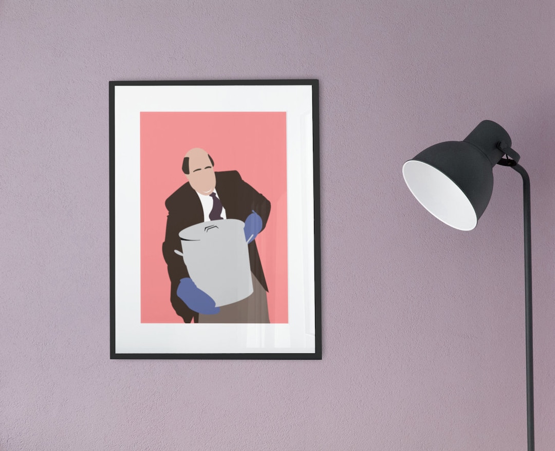 Kevin Chili Poster | Fan Art, Spilling Chili, Gift, Drop Chili, Dwight ...